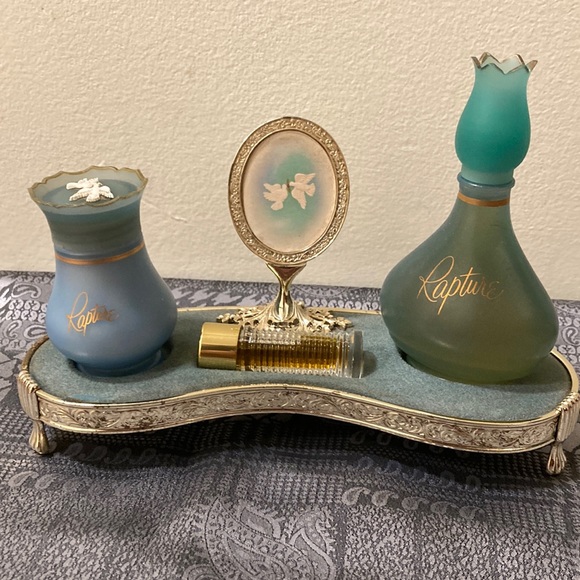 Avon | Other | Vintage Avon Rapture Vanity Perfume And Powder | Poshmark